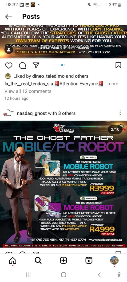 Nasdaq Ghost Robot Platinum Version 1 & 2 FREE Download